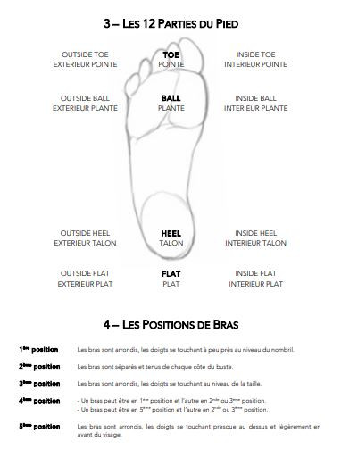 Les différentes parties du pied :: LINE DANCE ATTITUDE 24